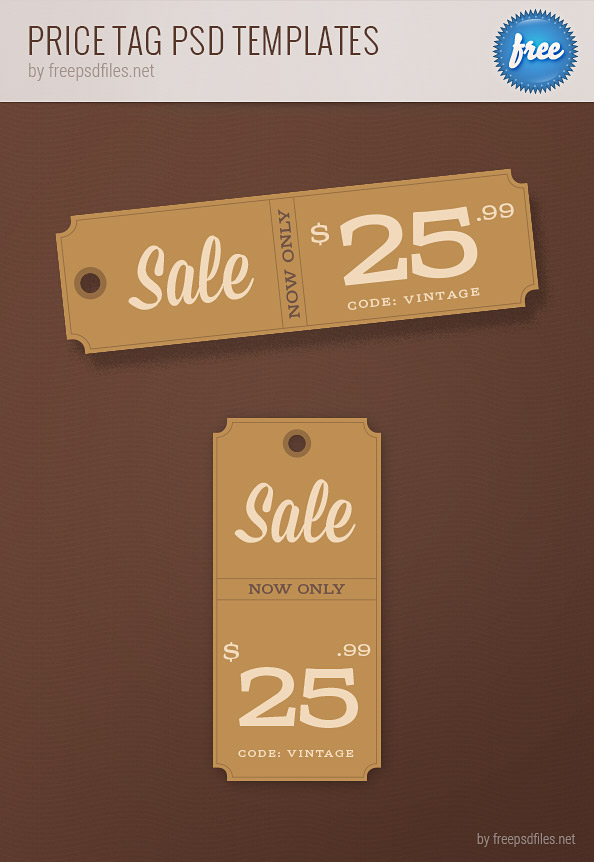Price Tag PSD Templates Free PSD Files