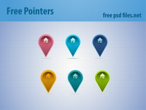 Map Pointers PSD - Free PSD Files
