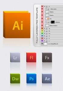 Adobe Icon Set - Free PSD Files