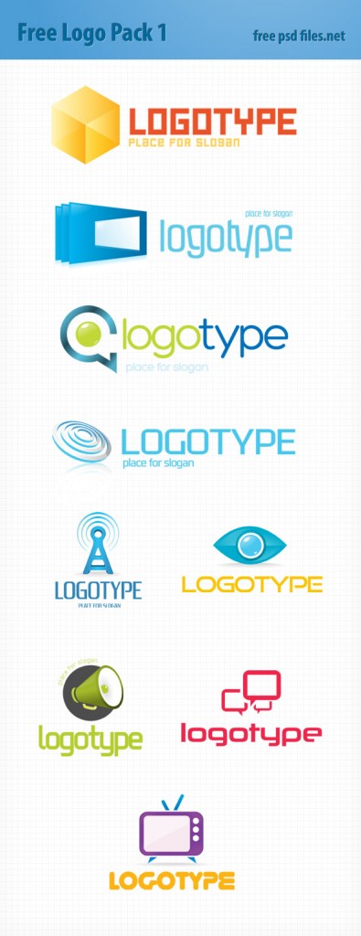 PSD Logo Design Templates Pack 1 - Free PSD Files