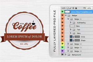 Badge PSD Template Set - Free PSD Files