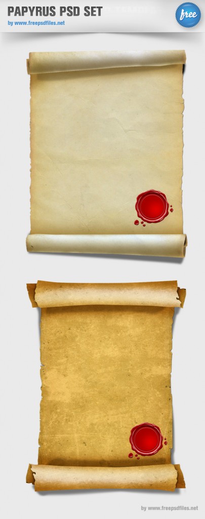 Papyrus PSD Graphics - Free PSD Files