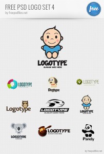 PSD Logo Design Templates Pack 4 - Free PSD Files