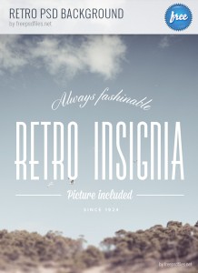 Retro PSD Background - Free PSD Files