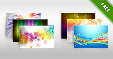 10 Colorful Backgrounds Set - Free PSD Files