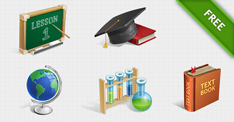 Free PSD Academic Icon Set - Free PSD Files