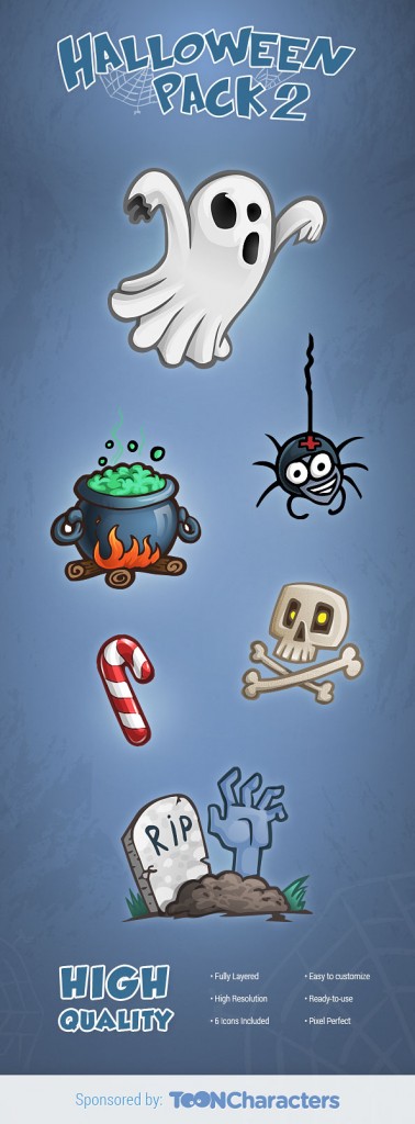 Free PSD Halloween Set 2 - Free PSD Files