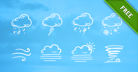 Free PSD Weather Icon Set - Free PSD Files