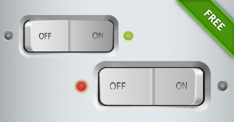 Free PSD Switch Buttons Template - Free PSD Files
