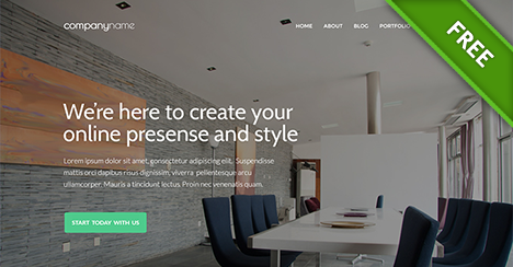 Free PSD Business Website Template