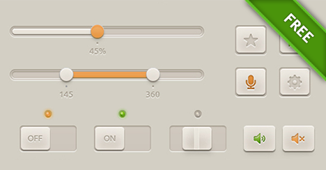 Free PSD Media Controls - Free PSD Files