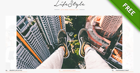 Free PSD Lifestyle Blog Template - Free PSD Files