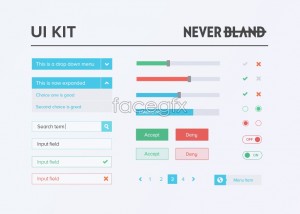 15 Incredibly Handy & Free PSD UI Elements, Kits and Sets