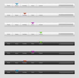 140 Free PSD Navigation Menus for Stunning Web Designs